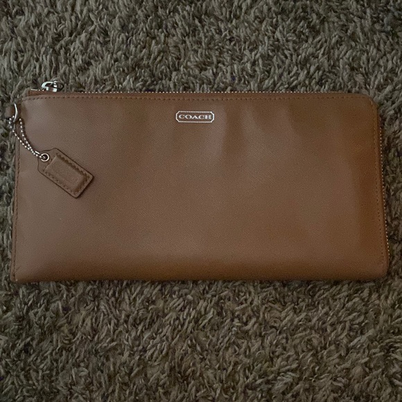 Coach | Bags | 2 Coach Wallets One Big Tan One An One Little Red Velvet ...